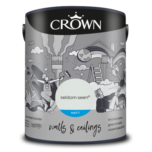 Crown Walls Ceilings Matt Emulsion Seldom Seen 5L | Wall and Ceiling Paint